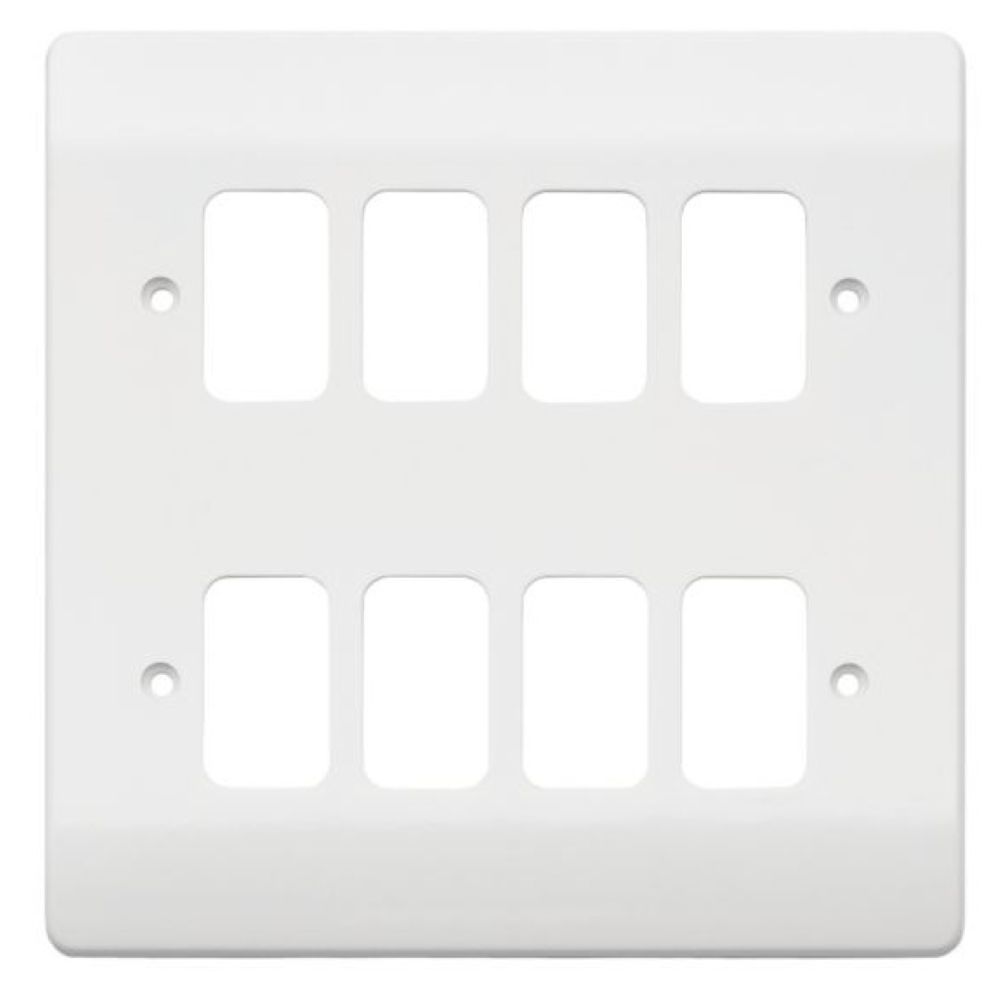 MK Logic Plus 8 Module Faceplate